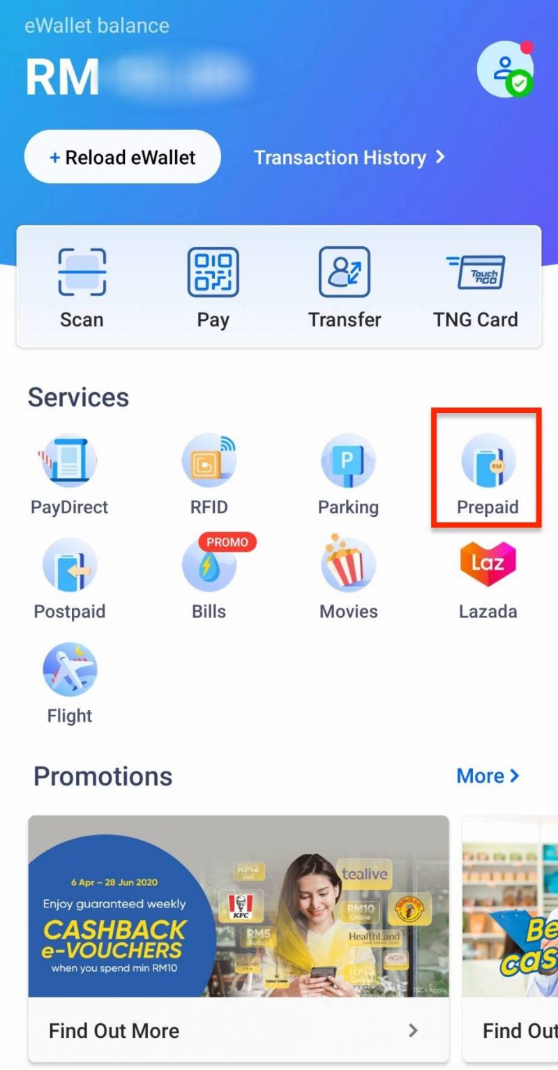 Touch'n Go eWalletからSIMカードへ必要な金額をトップアップする方法 | 海外転職・アジア生活BLOG